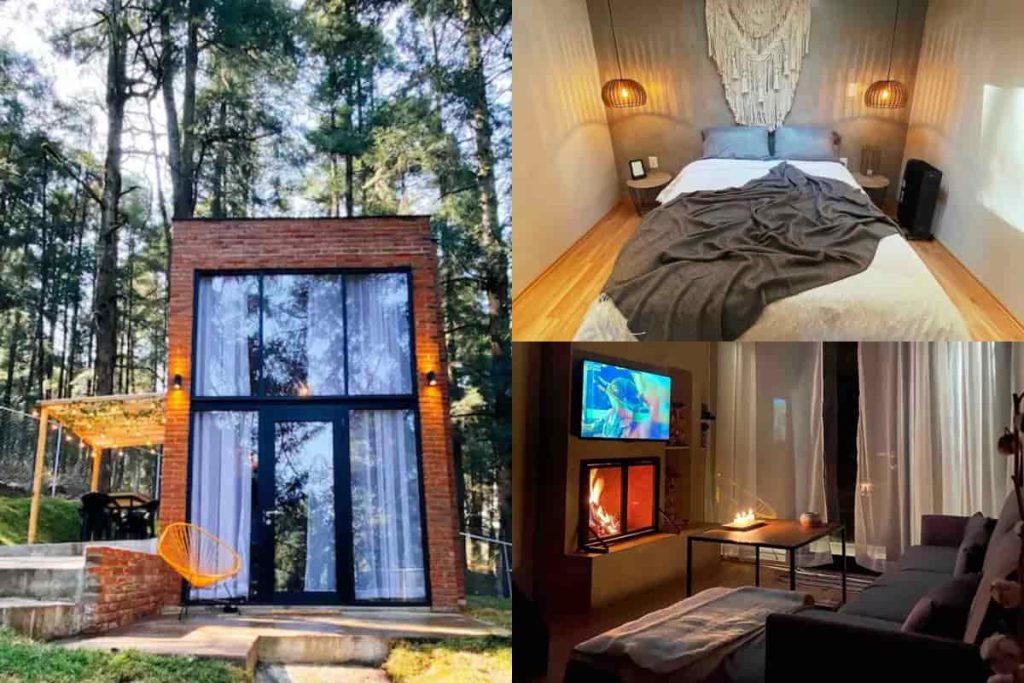 Cabañas cerca de CDMX y en medio del bosque para disfrutar del frío