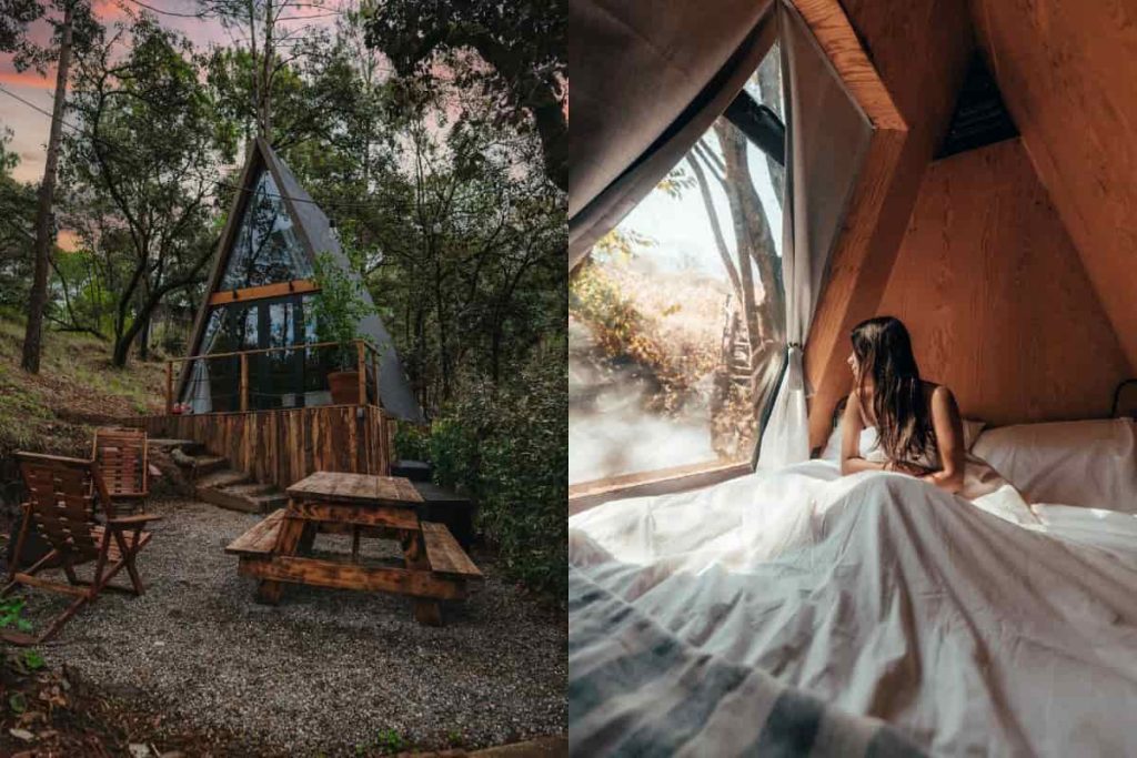 Cabañas cerca de CDMX y en medio del bosque para disfrutar del frío