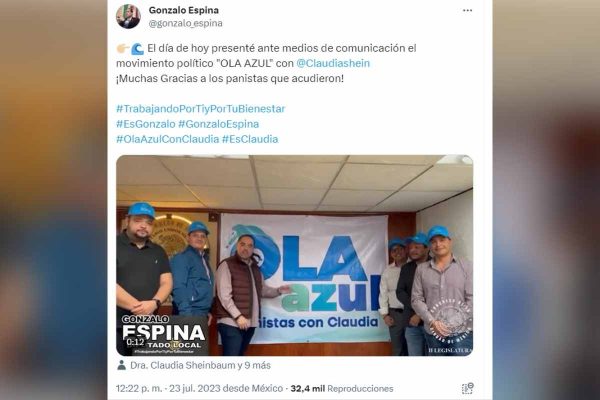 Panistas en la CDMX crean la “ola azul” para apoyar las aspiraciones ...