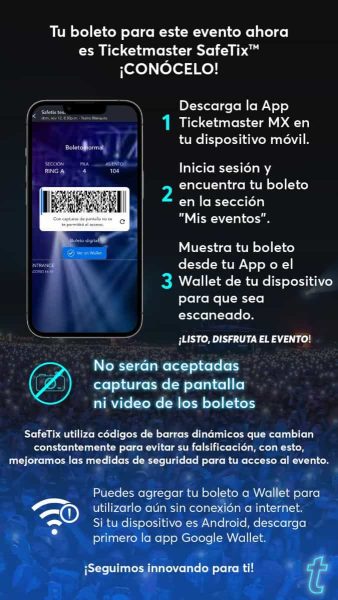 Así funciona Safetix, el nuevo boleto digital de Ticketmaster para ...