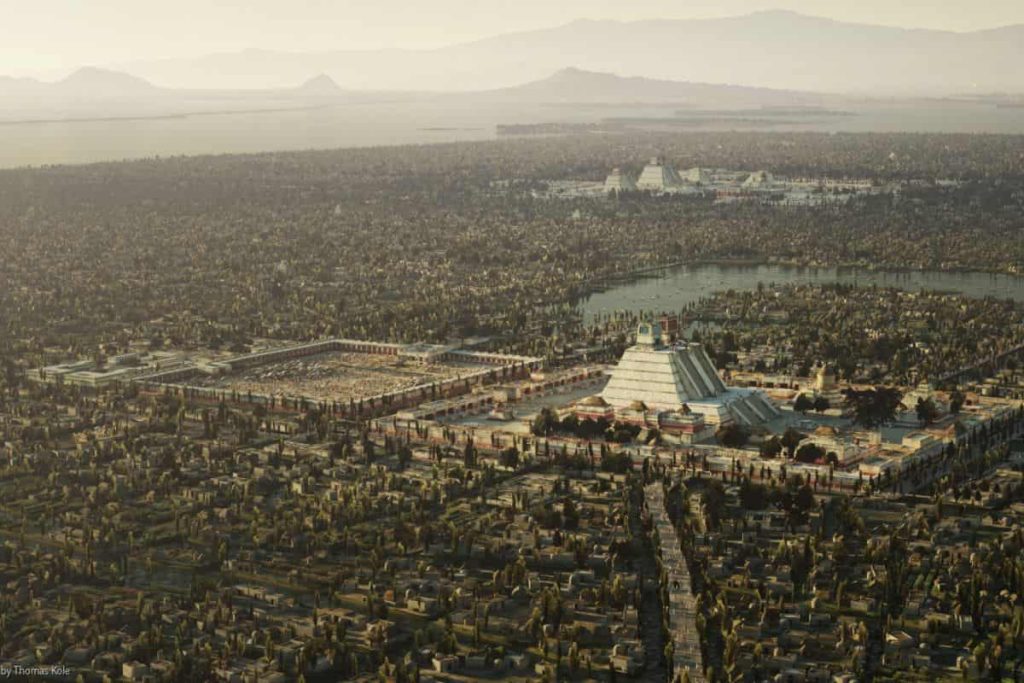 Explora Tenochtitlan en 3D con esta impresionante recreación de Thomas Kole