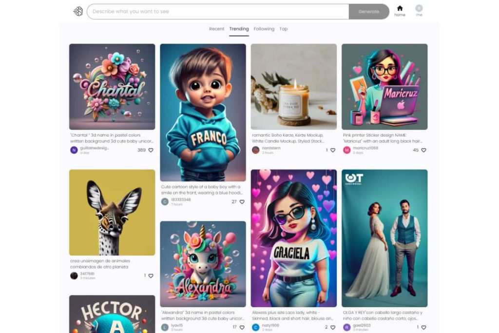 Cómo crear una imagen con tu nombre usando IA