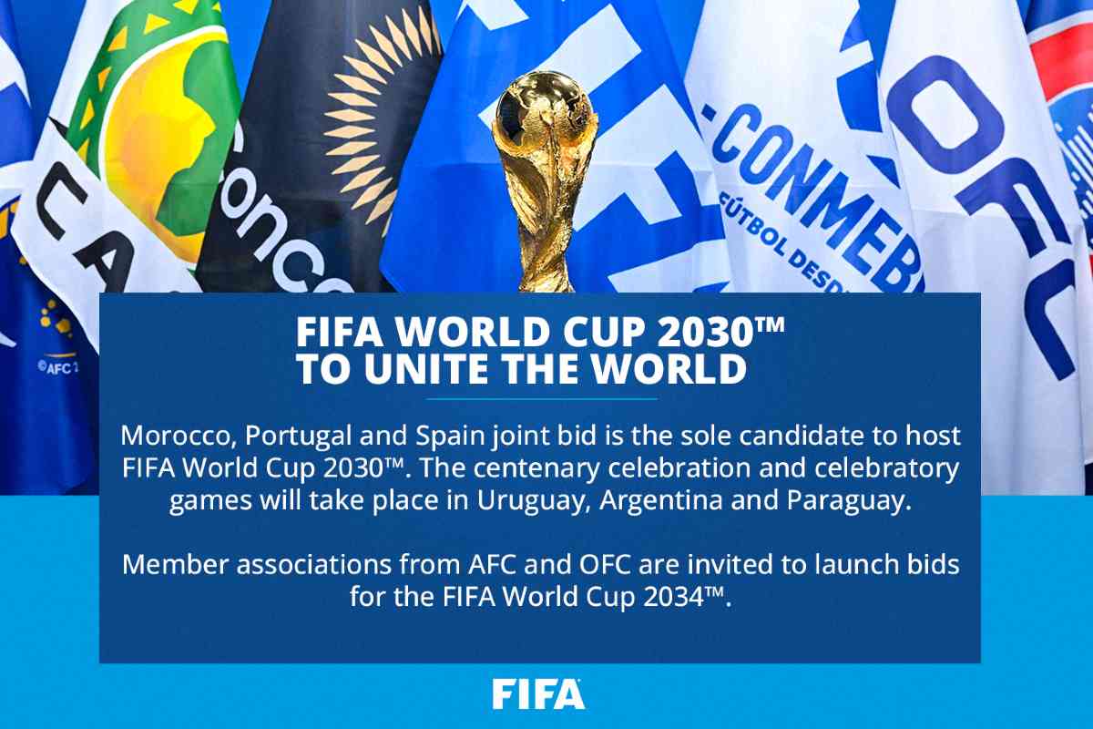 España, Marruecos y Portugal serán sede del Mundial 2030, pero también ...