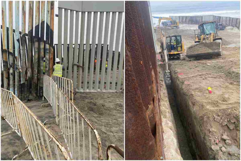 Activistas se encadenan en el muro fronterizo en Tijuana en protesta ...