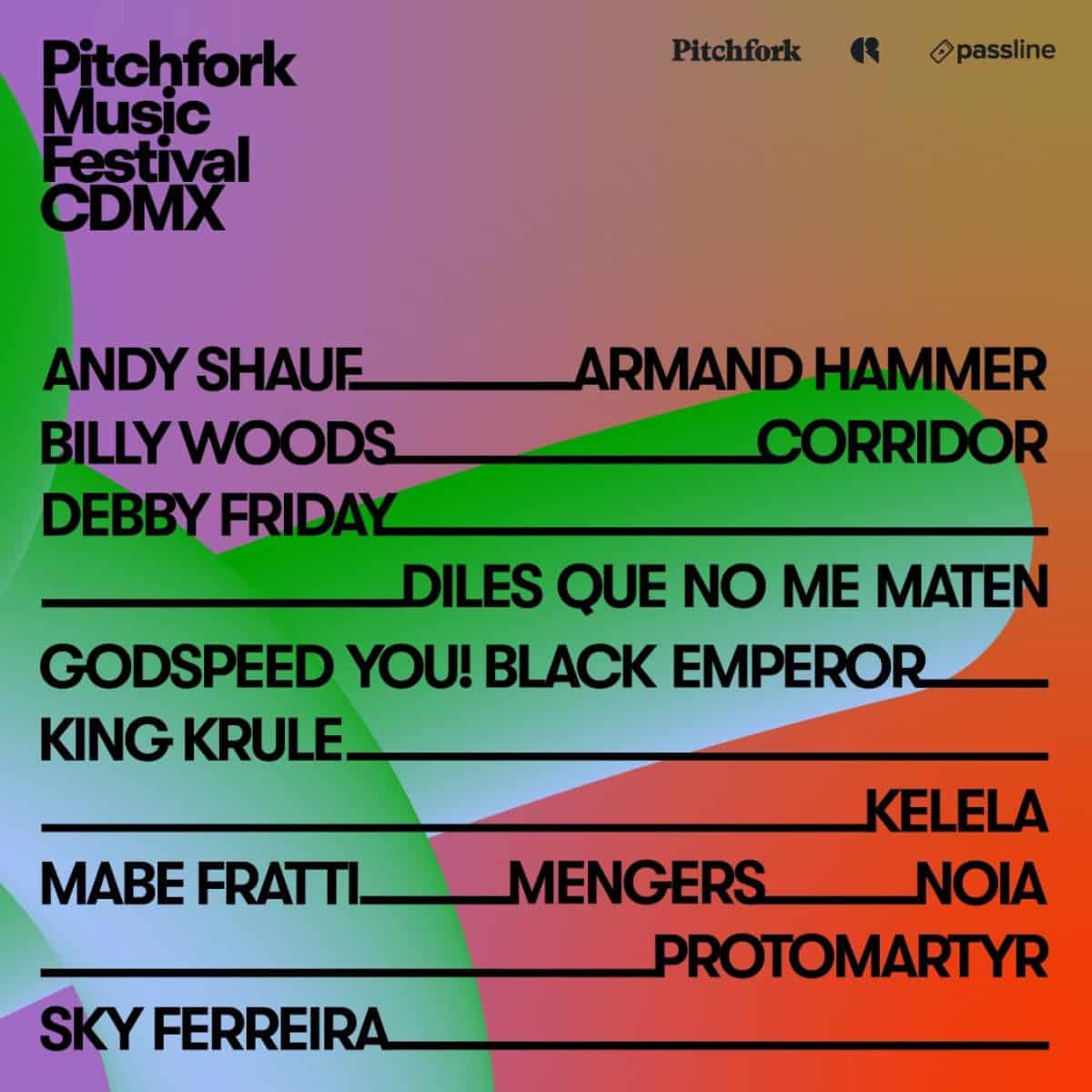 Los primeros artistas confirmados para Pitchfork Festival CDMX