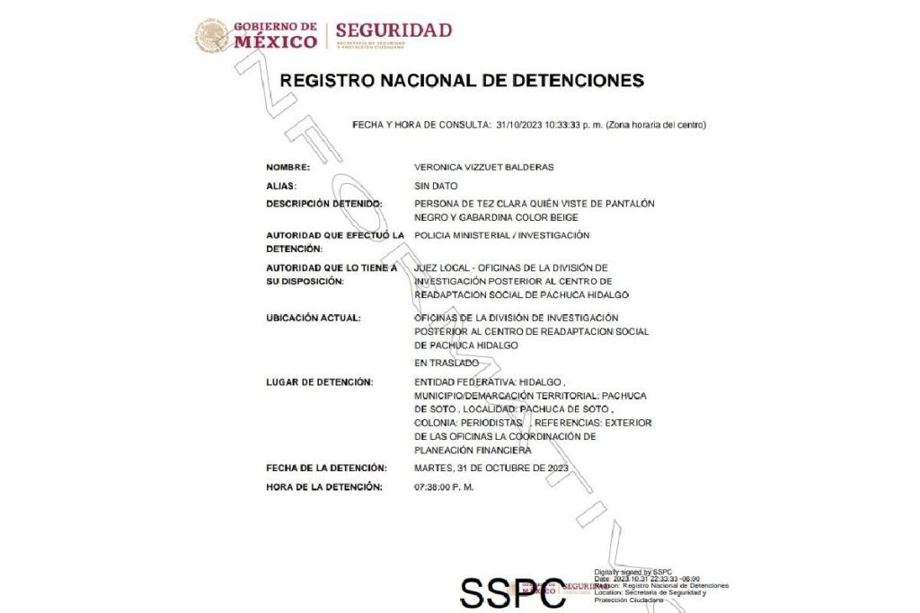 Detienen A Verónica Vizzuet Funcionaria De Finanzas De Hidalgo Por El