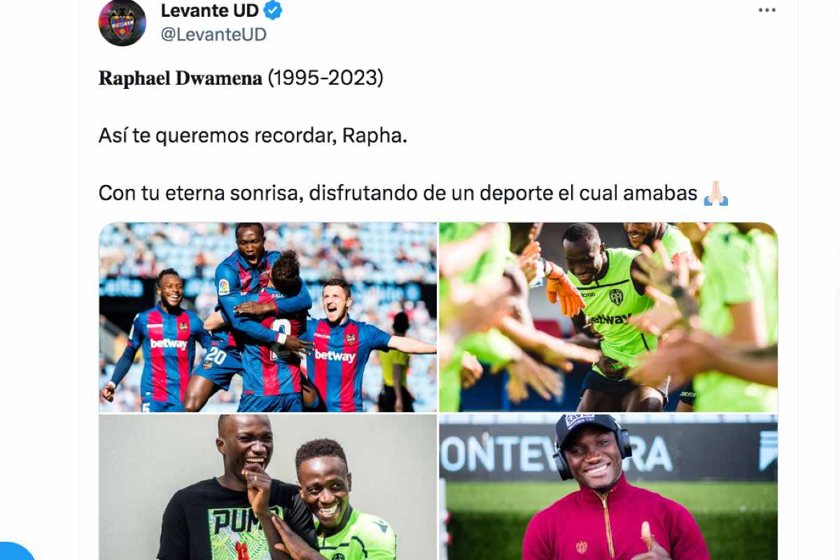 El futbolista Raphael Dwamena murió durante un partido en la liga de ...