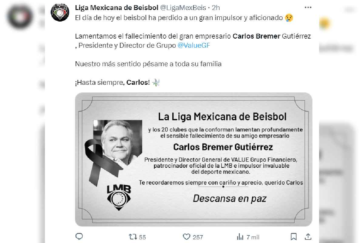 Carlos Bremer: empresario mexicano y promotor del deporte falleció a ...
