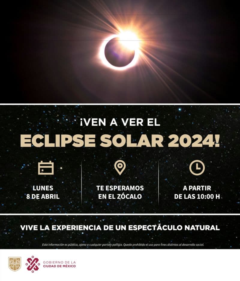 Mira el eclipse solar en el Zócalo (con todo y planetario móvil)