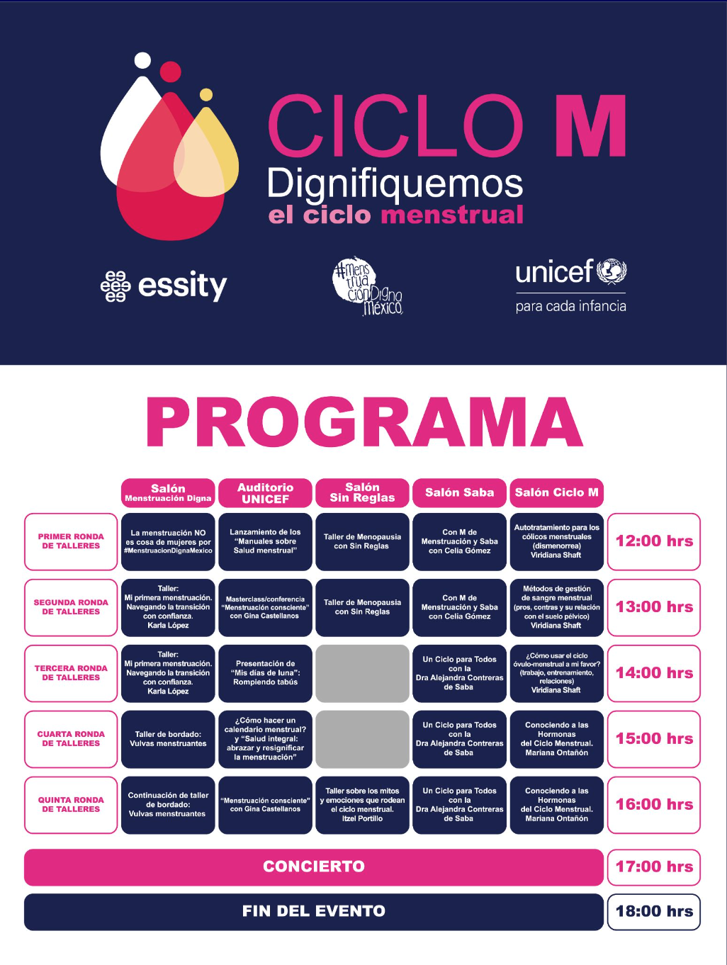Hablemos del Ciclo Menstrual; alistan Festival Ciclo M