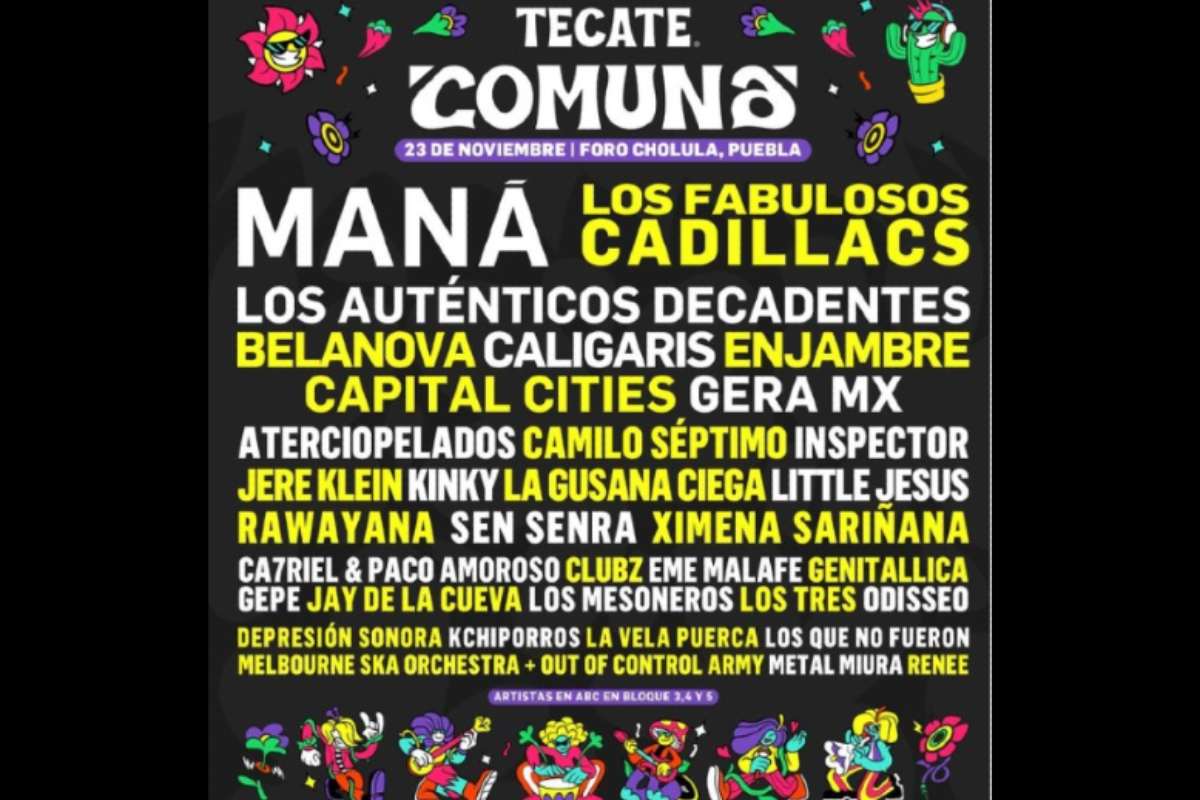 ¡Ya sabemos el lineup del Tecate Comuna! Checa los artistas que estarán ...