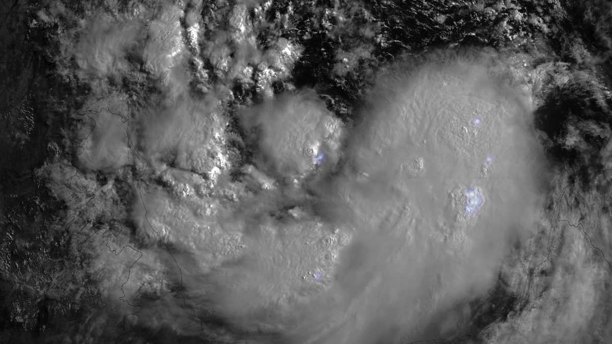 Las impresionantes imágenes satelitales que muestran la tormenta ...