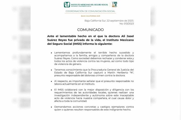 Sentencian a 75 años a feminicida de Ali Jasel, doctora del IMSS en ...