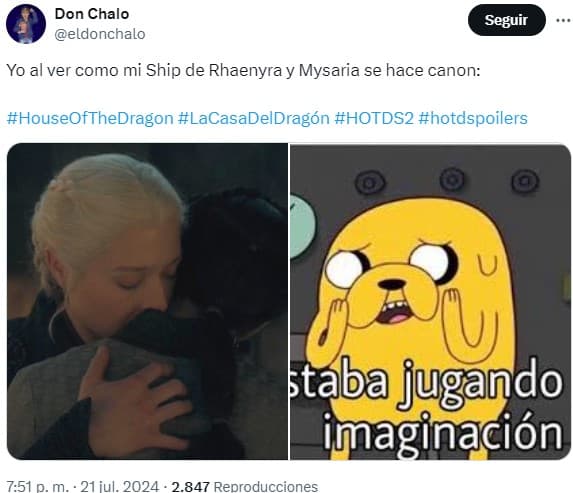 Resumen de ‘La casa del dragón 2×06’ en memes