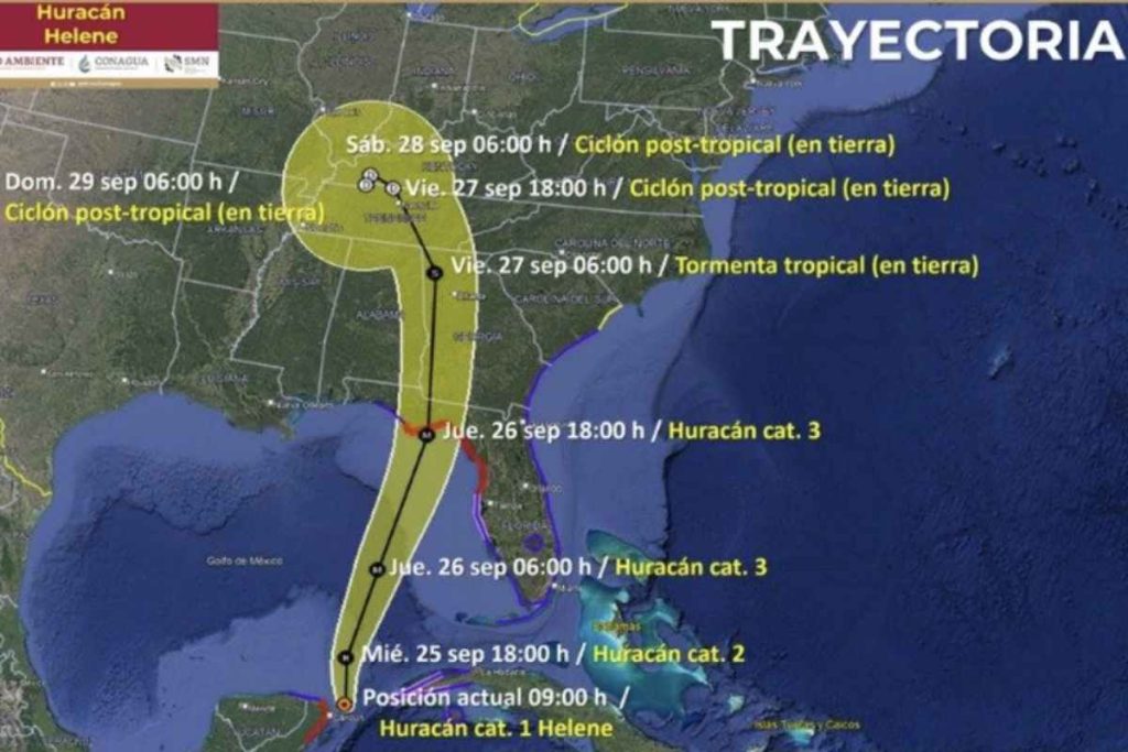 Tormenta tropical Helene se intensifica a huracán categoría 1; Quintana Roo activa alerta roja ...