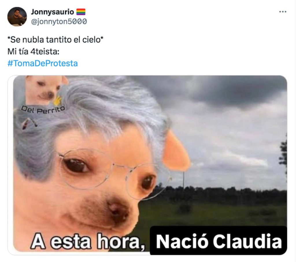 Toma de protesta… y de memes: Claudia Sheinbaum es presidenta y así ...