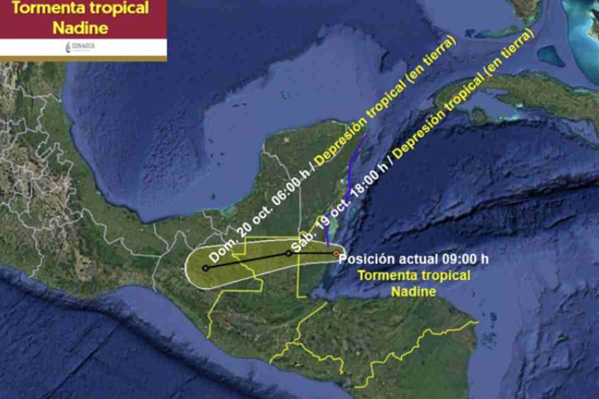 Prevén impacto de tormenta tropical Nadine en Belice este sábado; provocará lluvias torrenciales ...