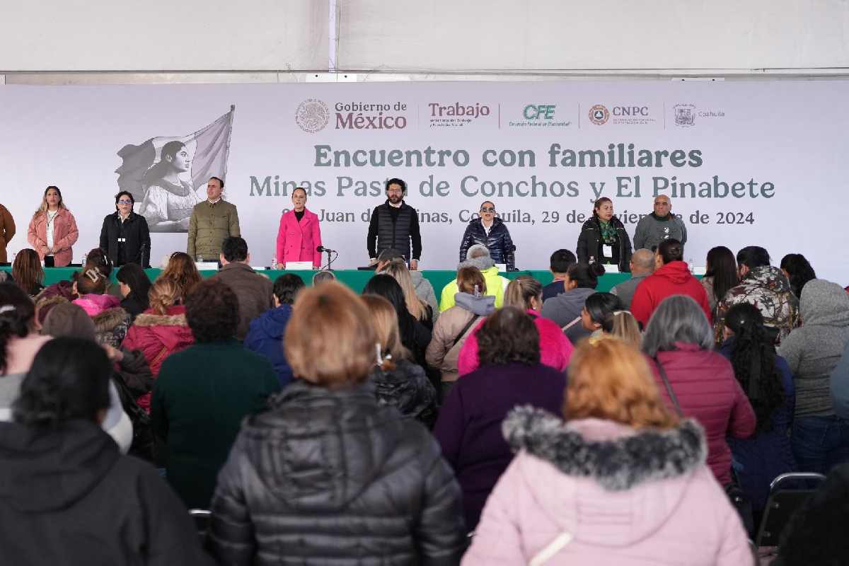 Sheinbaum se reúne con familiares de mineros de Pasta de Conchos y El Pinabete, se compromete a ...