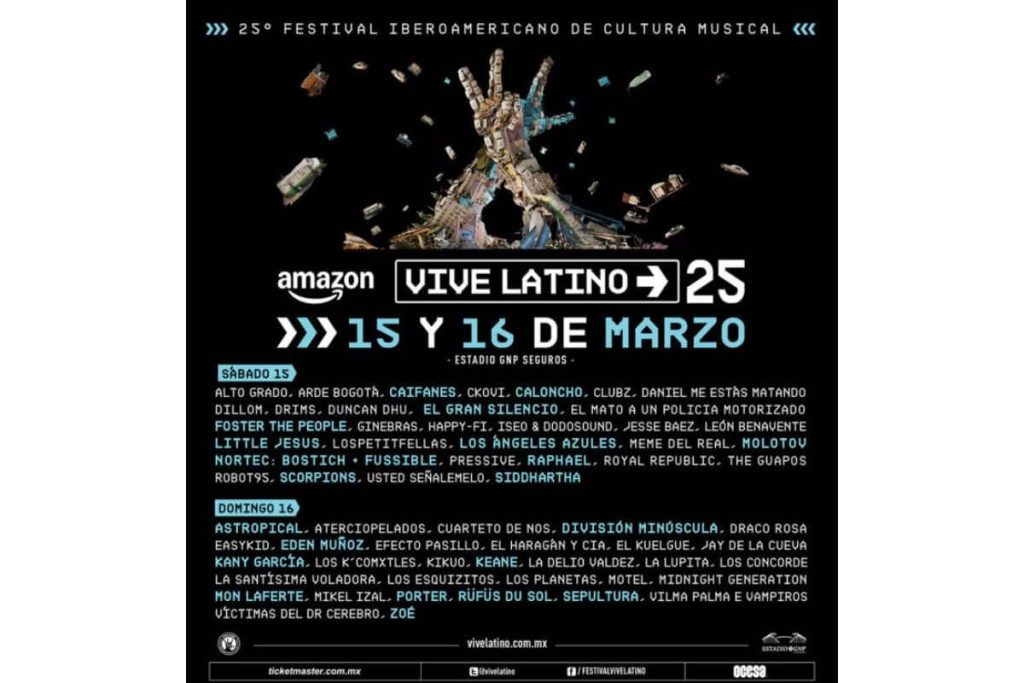 Así es la agenda de festivales y conciertos del 2025 en México