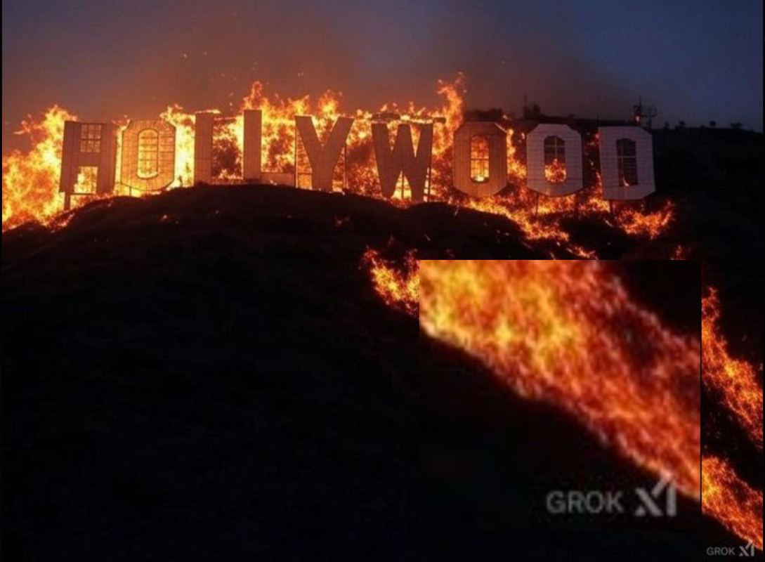 ¿Se incendió el letrero de Hollywood por los incendios en California ...