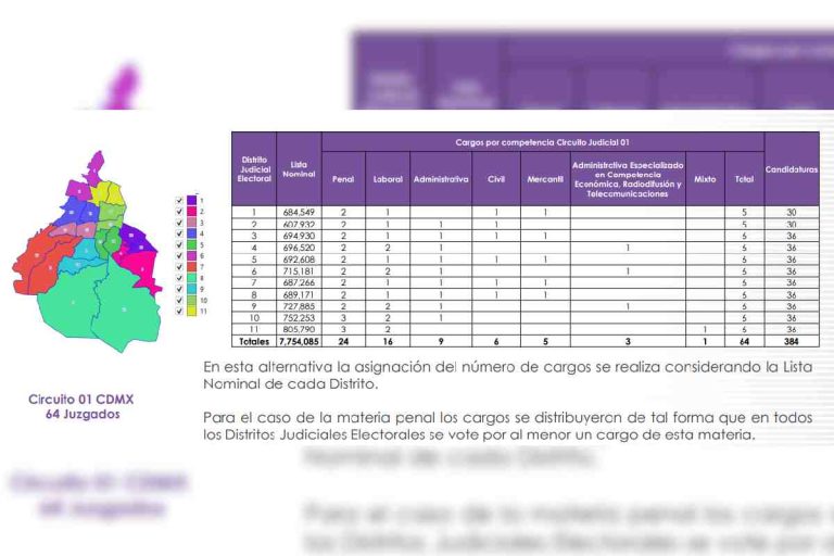 Publican mapa electoral para la elección judicial del 1 de junio: así ...