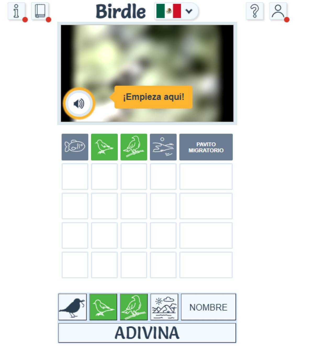 Birdle México, el divertido juego en línea que te enseña sobre las aves representativas del país