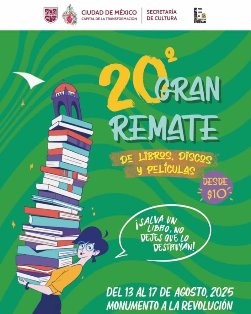 ¡Desde 10 pesos! Lánzate al Gran Remate de Libros 2025 en CDMX
