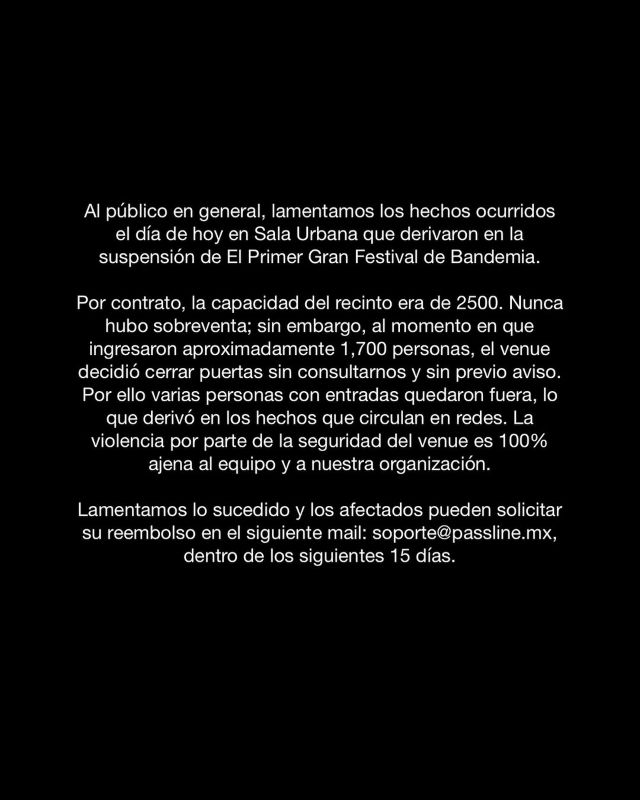Entre caos y agresiones: ¿qué pasó en el Festival Bandemia y por qué lo ...