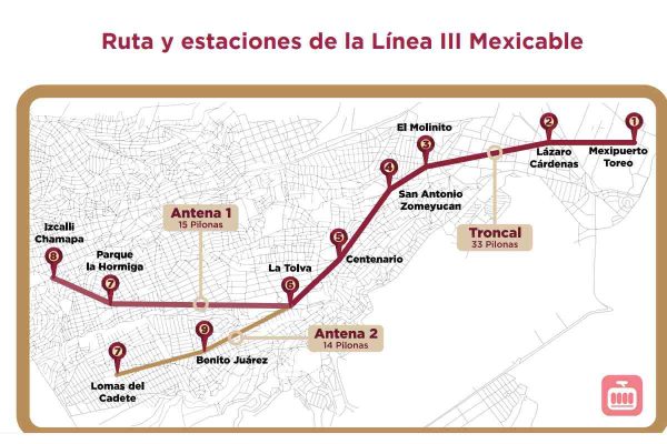 Estas son las líneas de Mexibús, Mexicable y Trolebús que se harán en ...