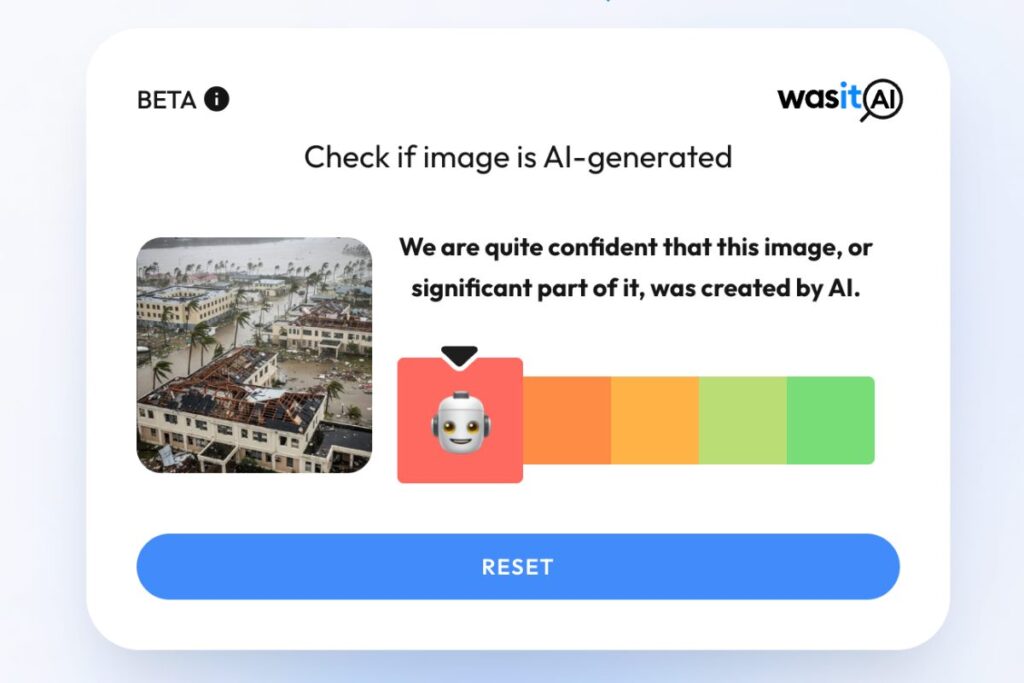 Esta foto de “hospitales destruidos” en Jamaica está hecha con IA