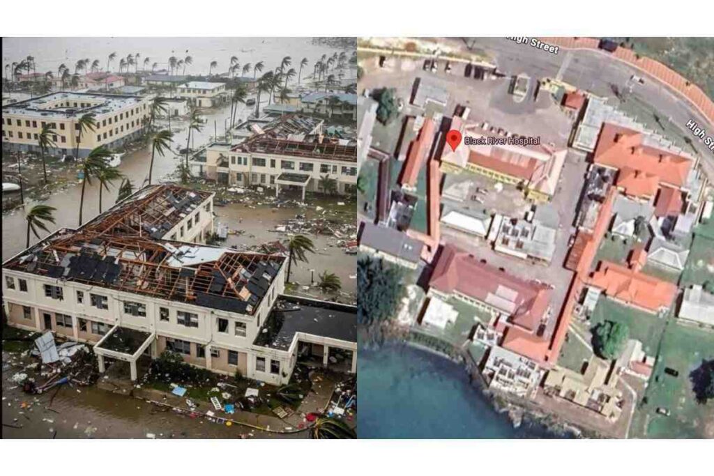 Esta foto de “hospitales destruidos” en Jamaica está hecha con IA